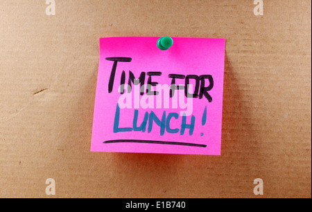 Time For Lunch Concept Stock Photo - Alamy