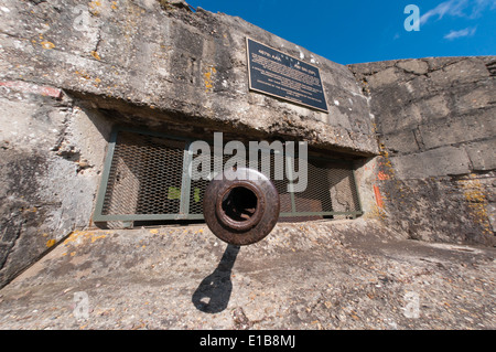 German bunker at WN-65 overlooking Omaha beach and still housing ...
