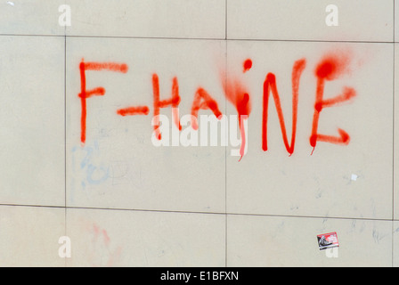 Paris, France, Anti-National Front extreme right Demonstration by Crowd ...