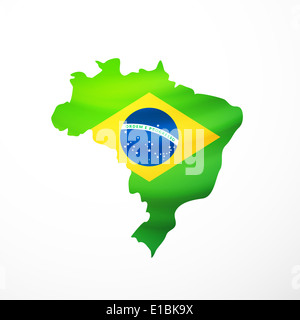 Vector flag maps of Brazil Stock Photo - Alamy