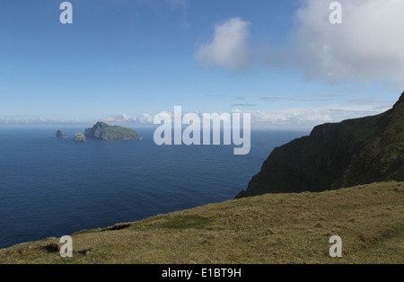 Isle of Boreray viewed from Hirta St Kilda Scotland May 2014 Stock ...