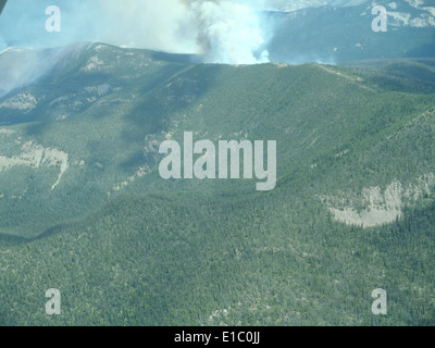 The Rapid Creek Fire in the Flathead National Forest, which occurred on ...