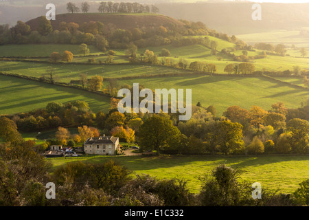 View from Cam Long Down, near Dursley, Gloucestershire Stock Photo - Alamy