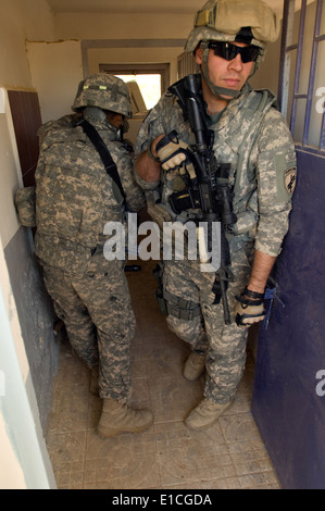 A military staff member of the U.S. Army Regional Correctional Facility ...