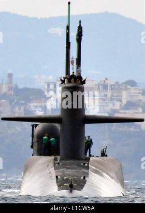 US Navy USS Ohio (SSGN 726) is in dry dock undergoing a conversion from ...