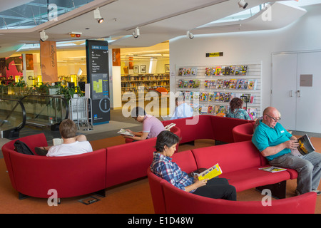 Brisbane Australia,Brisbane Square Library,interior inside,sign ...