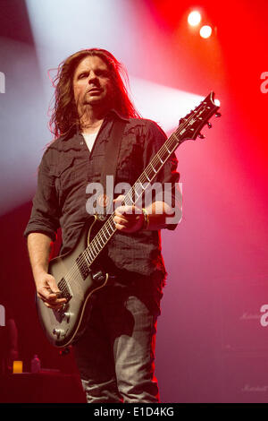 May 30, 2014 - Hammond, Indiana, U.S - Lead guitarist MIKE MUSHOK of ...