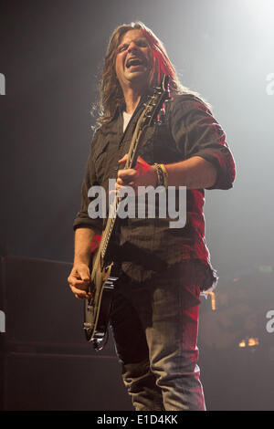 May 30, 2014 - Hammond, Indiana, U.S - Lead guitarist MIKE MUSHOK of ...