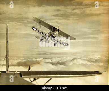 Hawker 'Fury' - RAF biplane fighter aircraft Stock Photo - Alamy