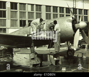An Imperial Japanese Navy fighter, known as "Shiden-Kai," is on display ...