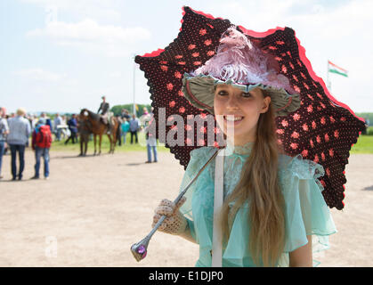 Gotha, Germany. 01st June, 2014. Hartwig Lieb in the historic uniform ...