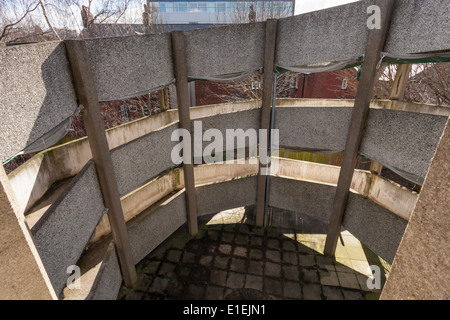Concrete Spiral Ramp in Multi Level Car Parking Garage Stock Photo - Alamy