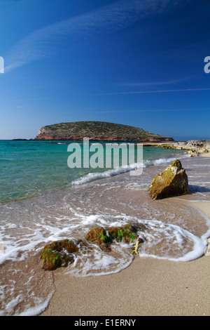 General view of Cala Conta beach Stock Photo - Alamy