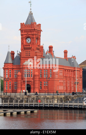 Wales, Cardiff, Cardiff Bay, Pierhead Building, Entrance Hall Flooring ...