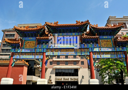 China, Beijing, Grand Hotel, gate, detail Stock Photo - Alamy