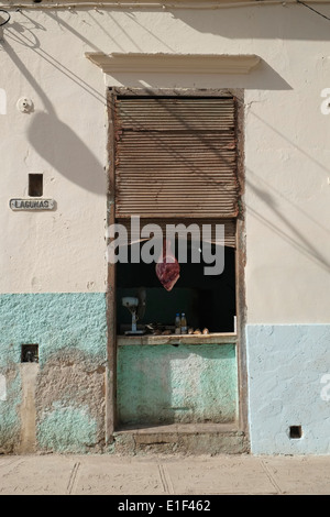 Cuba. Havana. Butcher's Shop Stock Photo - Alamy