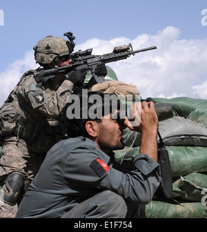 U.S. Army 1st Sgt. Ryan Meek, the first sergeant of Battle Company, 1st ...