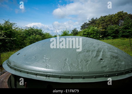 Longuyon, France. A gun turret at the Fort de Fermont of the Maginot ...