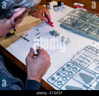 aircraft model making hobby Stock Photo - Alamy
