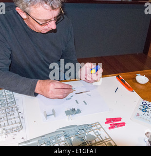 aircraft model making hobby Stock Photo - Alamy