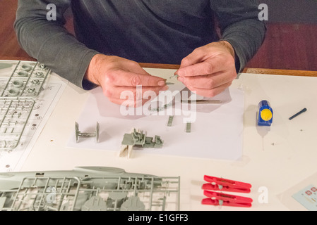 aircraft model making hobby Stock Photo - Alamy