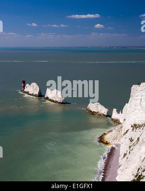 The Needles Chalk formation, Isle of Wight, England UK Stock Photo - Alamy