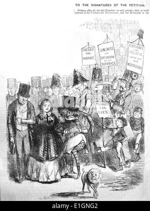 Cartoon, The Chartist Procession Stock Photo - Alamy