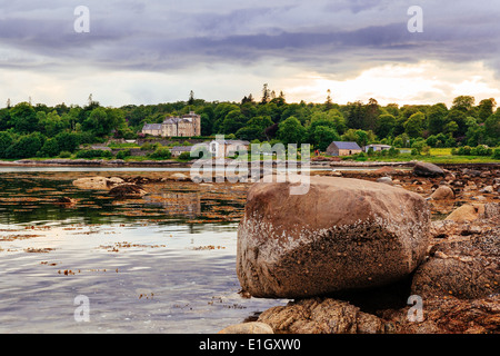 Lochnell castle, Ardmucknish bay Stock Photo - Alamy