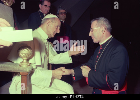 Cardinal Montini, future Papa Paolo VI Stock Photo - Alamy