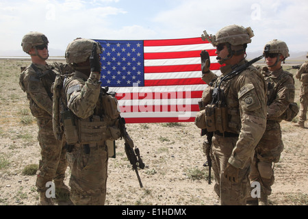 U.S. Army Soldiers of Bravo Troop, 5th Squadron, 73rd Cavalry Regiment ...