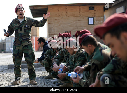 An Afghan National Army commando with the 1st Special Operations Kandak ...