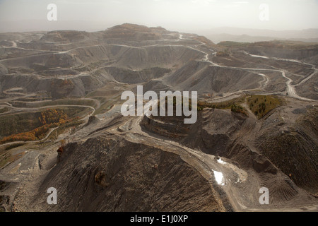 Aerial View of Mountaintop Removal Coal Mining Stock Photo - Alamy