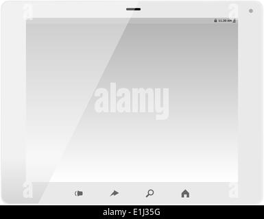 Tablet PC Isolated on White Background Stock Photo - Alamy