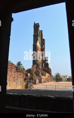 Ruins of Saint Augustine tower, Panjim, Old Goa, India Stock Photo - Alamy