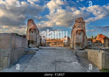 Alaca Hoyuk Sphinx Gate Hittite monumental relief sculpted orthostat ...
