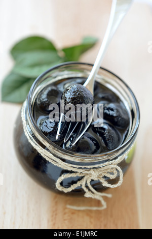 Jam made from young green walnuts Stock Photo - Alamy