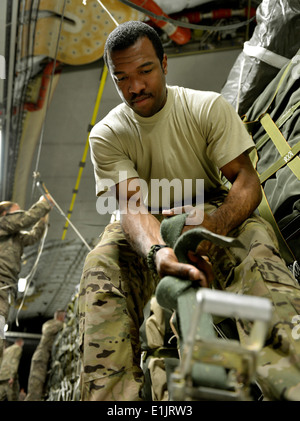 A U.S. Army Joint Airdrop Inspection rigger with the 421st ...