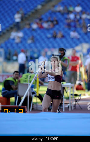 Rome, Italy. 05th June, 2014. Sonia Malavisi in the wonens pole vault ...