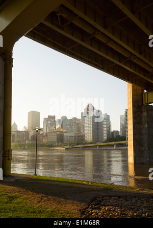 river walk park bridge Pittsburgh PA Stock Photo - Alamy
