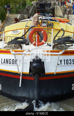 France, Herault department, Beziers, 7 lock of Fonserannes, Canal du ...