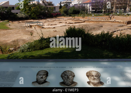 Archaeological Site of the Lyceum of Aristotle Stock Photo - Alamy