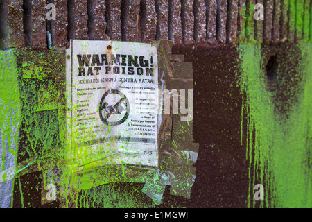 A warning sign for rat poison Stock Photo - Alamy