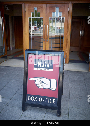 Box office direction sign in front of Joburg Theatre, Braamfontein ...