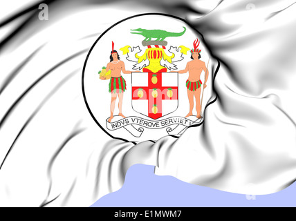 Jamaica Coat of Arms (1957-1962). Close Up Stock Photo - Alamy