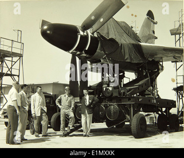 The Convair XFY-1, a unique vertical takeoff and landing (VTOL ...