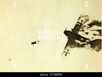 The Albatros D-3, a German World War I fighter aircraft, is depicted in ...