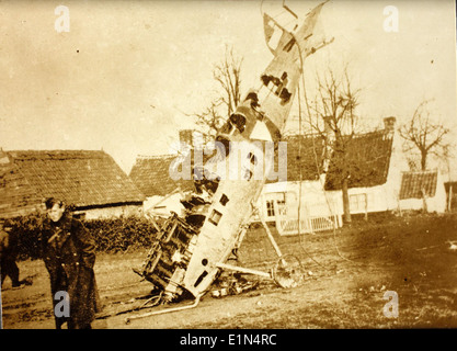 The Albatros D Va, a German World War I fighter aircraft, captured in a ...