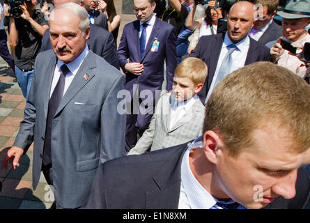The son of Belarusian President Alexander Lukashenko Nikolai Lukashenko ...