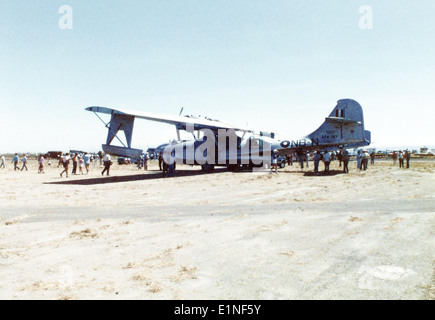 This photo features the Consolidated PBY-1 Catalina, an amphibious ...