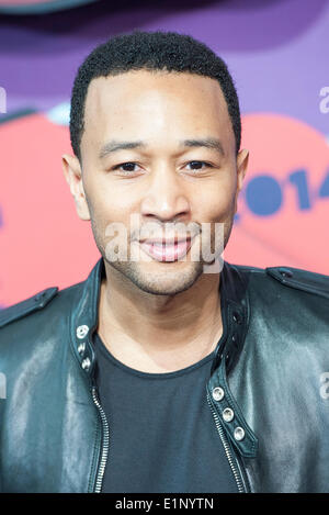 Singer John Legend arrives on stage during the dedication ceremony for ...